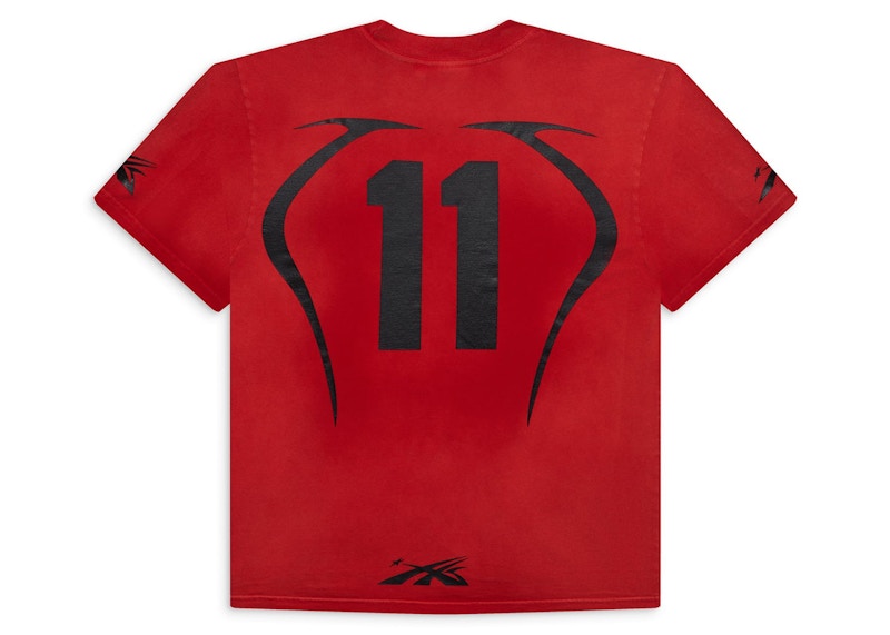 Hellstar Warm Up T-shirt Red Men's - SS24 - US