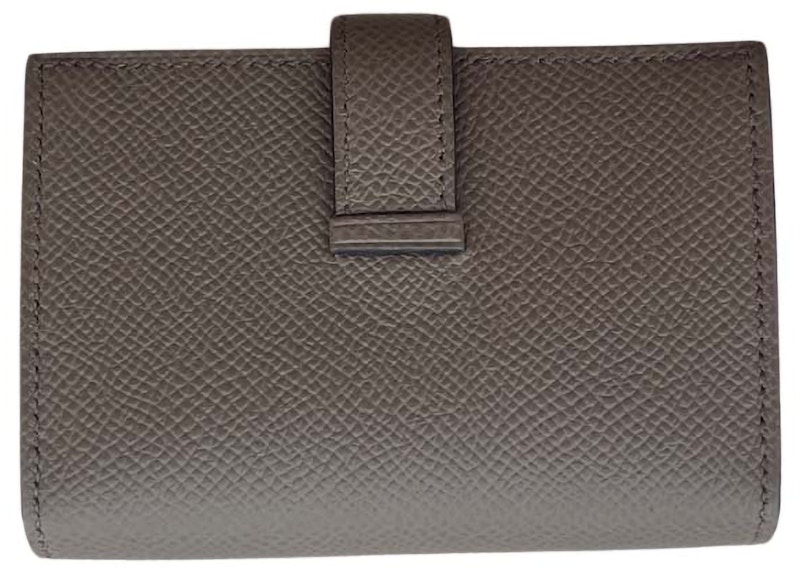 Hermes Card Holder Bearn Etain in Leather with Rose Gold-tone - US