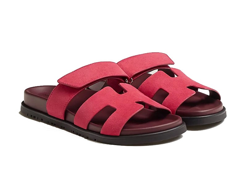 Hermes Chypre Rose Framboise Suede Goatskin (Women's) - H222297Z - US