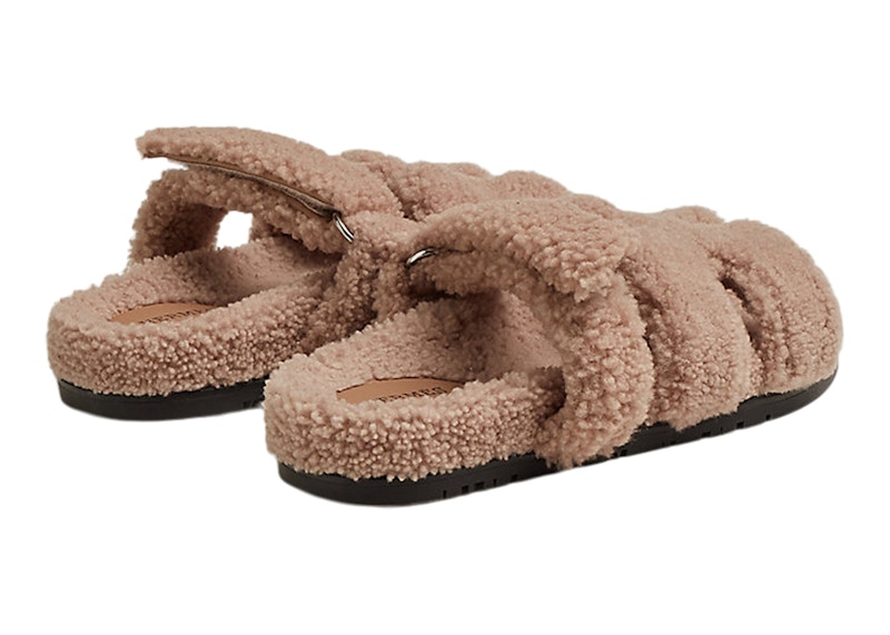 Hermes Chypre Sandal Pink Woolskin (Women's) - H222196Z - US
