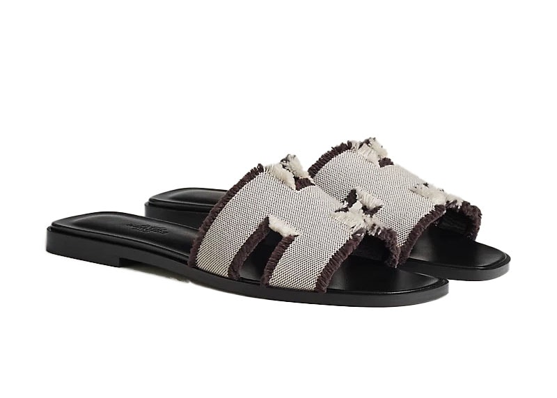 Hermes Oran Sandal Prunoir Canvas - H231095Z - US