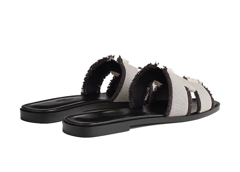 Hermes Oran Sandal Prunoir Canvas - H231095Z - US