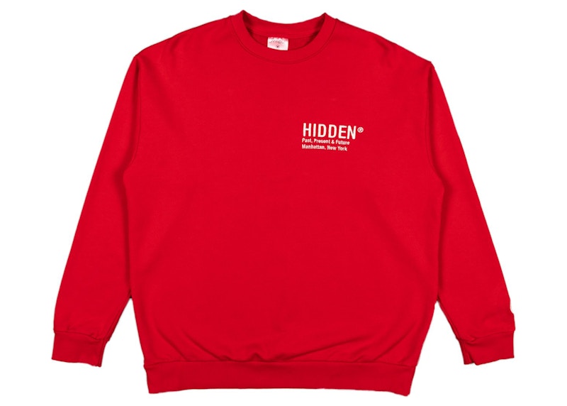 Hidden NY Logo Crewneck Candy Apple - FW21