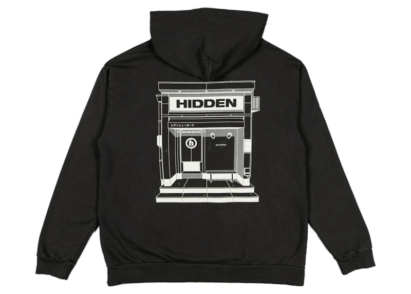 Hidden NY Shopfront Hoodie Black Men's - FW21 - US