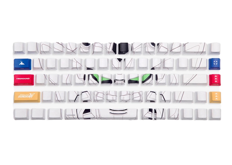 Higround x Gundam Wing Admiral Keycap Set White - CN