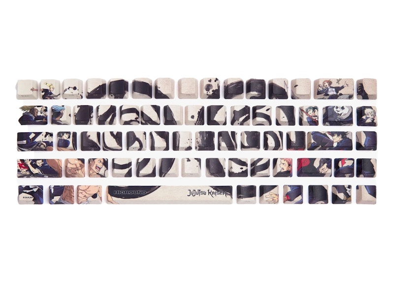 Higround x Jujutsu Kaisen School Keycaps Cream/Black - CN