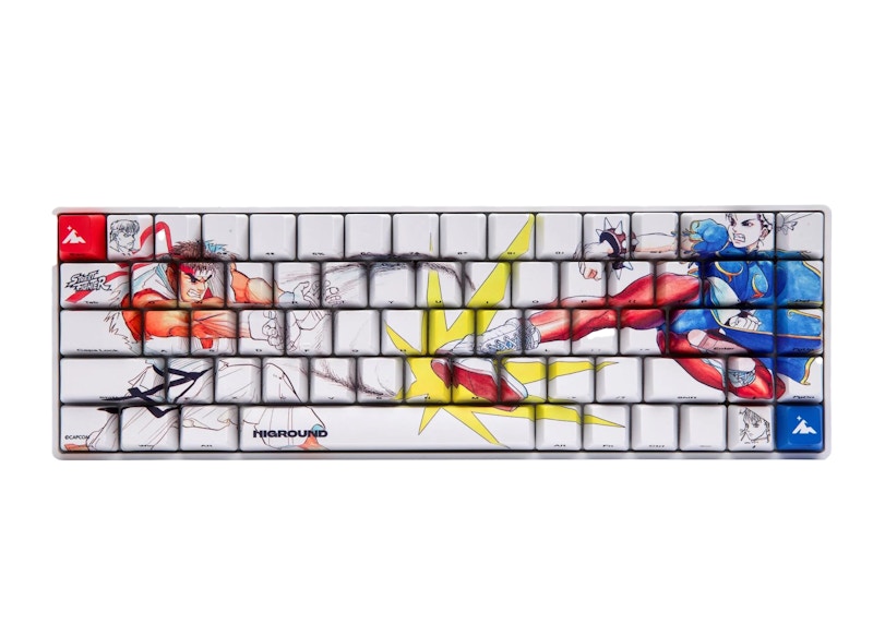 Higround x Street Fighter Ryu vs Chun-Li Basecamp 65 Keyboard White ...