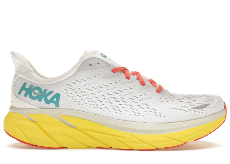 Hoka One One Clifton 8 Blanc De Blanc Illuminating Yellow Men's ...