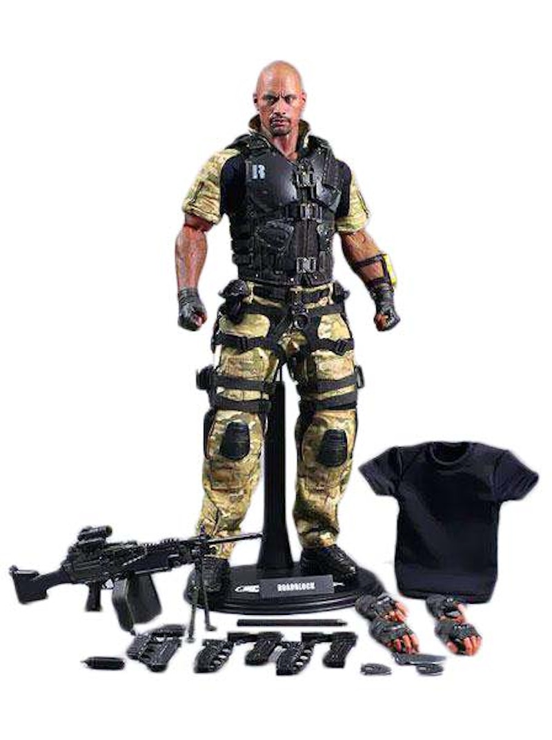 Hot Toys GI Joe Movie Masterpiece Roadblock The Rock Collectible Figure ...