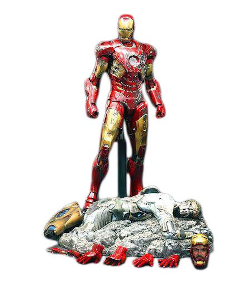 Hot Toys Marvel Avengers Battle Damaged Iron Man Mark VII Collectible ...