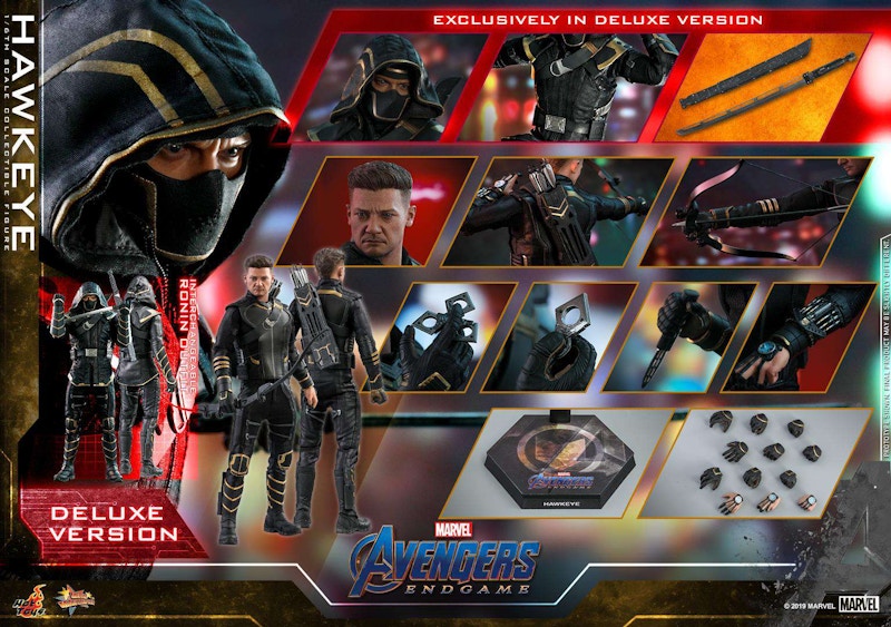 Hot Toys Marvel Avengers Endgame Hawkeye Deluxe Version Collectible ...