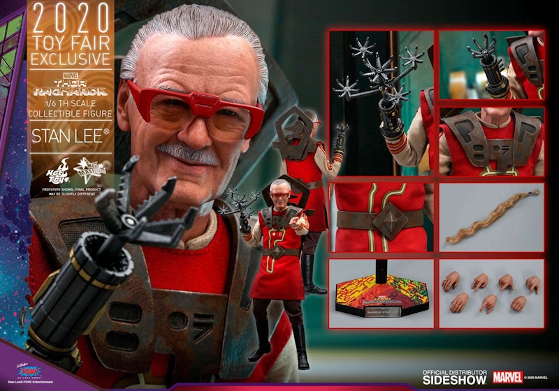 Hot Toys Marvel Thor: Ragnarok Stan Lee Barber Sakaar Planet Toy Fair ...