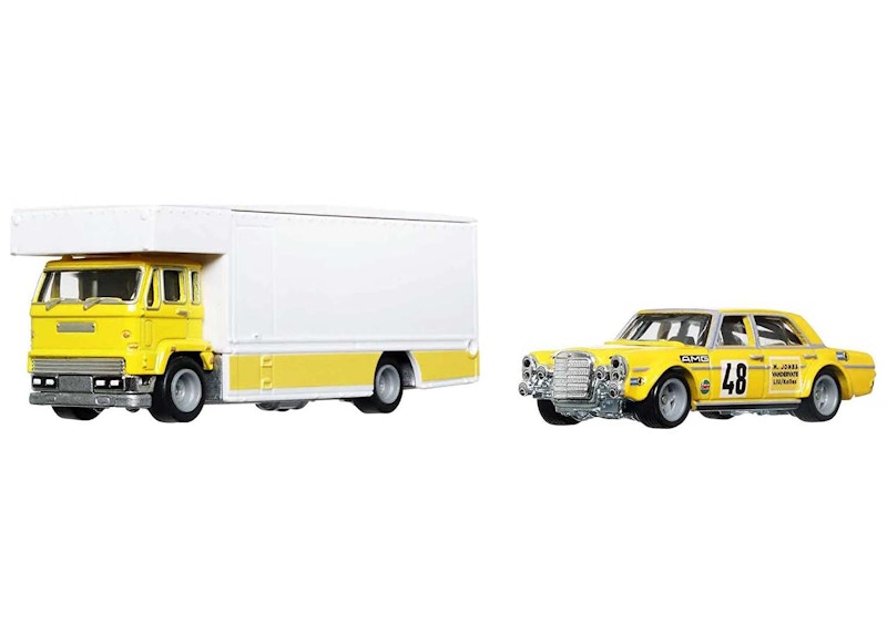 Hot Wheels Car Culture Team Transport Mercedes CLK-GTR with Aero Lift ...