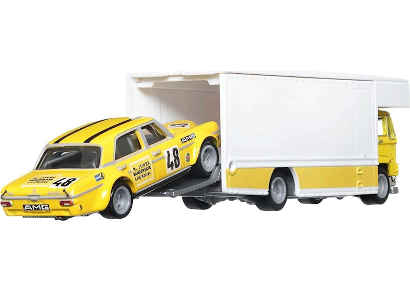 Hot Wheels Car Culture Team Transport Mercedes CLK-GTR with Aero Lift ...