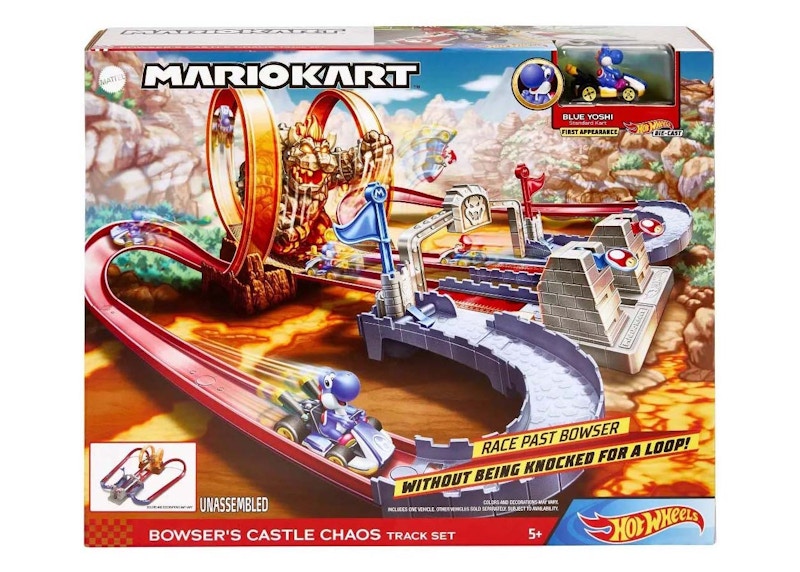 Hot Wheels Mario Kart Bowser's Castle Chaos Track Set - US