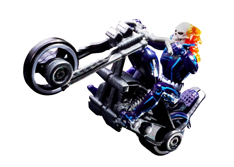 Hot Wheels Marvel Ghost Rider Motorcycle & Figure Collectible 2022 SDCC ...