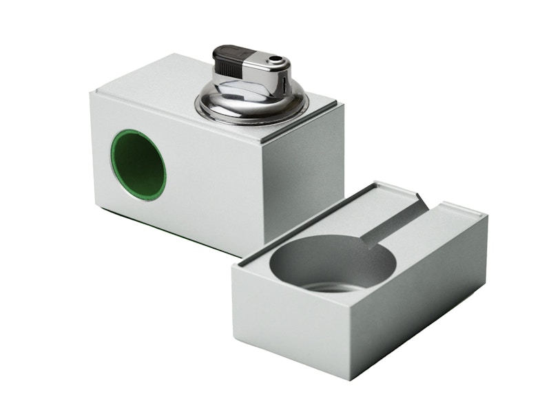 Houseplant Block Table Lighter Green Leather - US