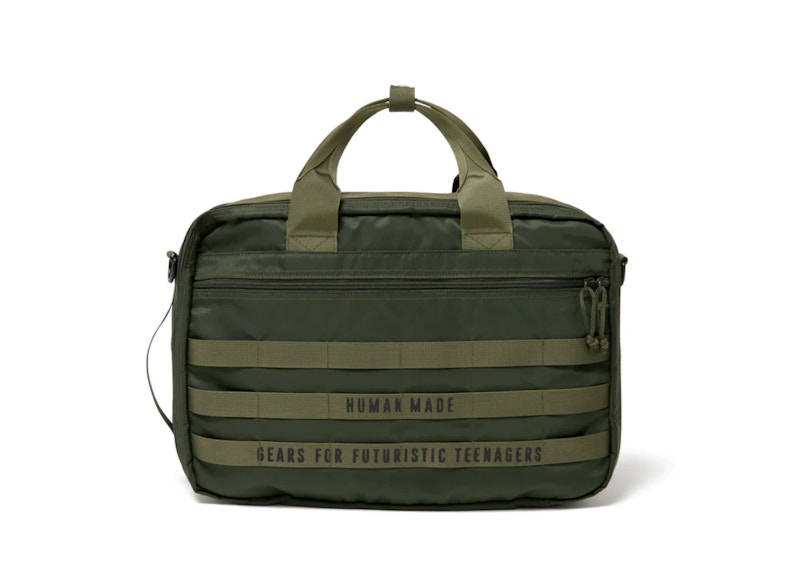 Human Made 3-Way Military Bag Olive Drab - FW22 - FR