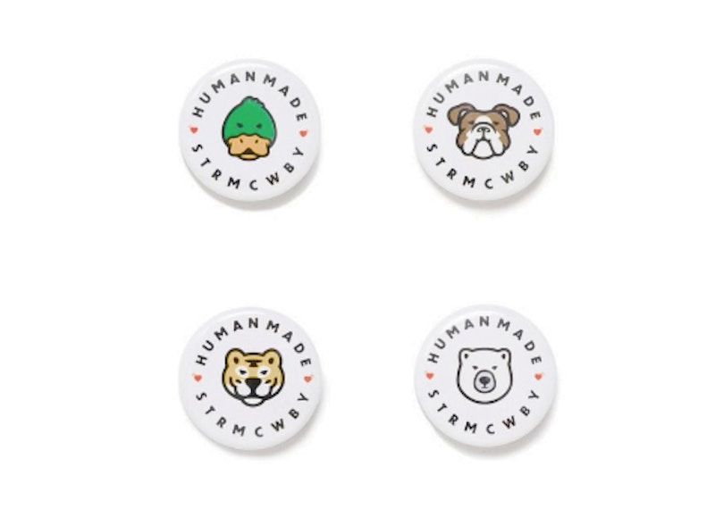 Human Made Animal Small Badge (Set of 4) Multi - SS22 - US