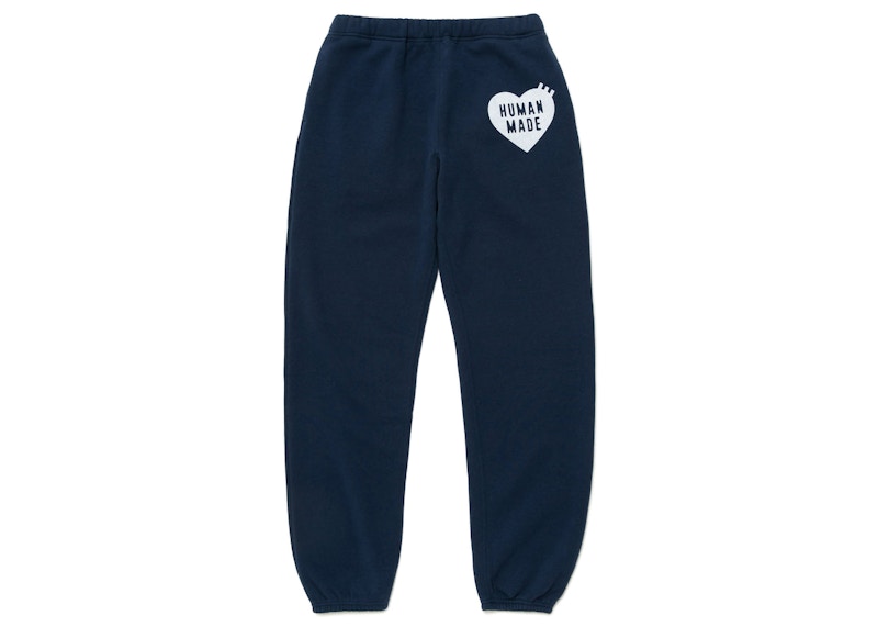 Human Made Heart Logo Sweatpants Navy Men's - SS23 - US