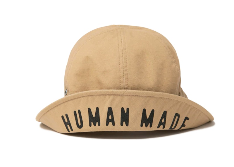 Human Made Rip-Stop Round Bucket Hat Beige - SS22 - US
