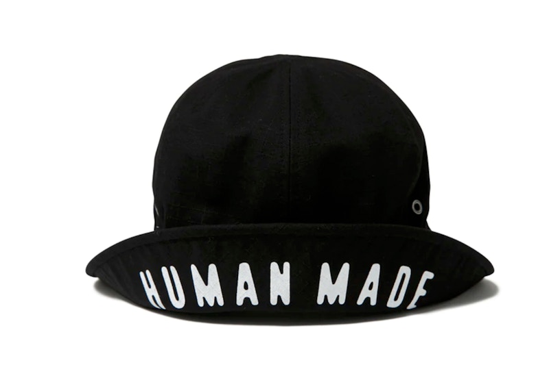 Human Made Rip-Stop Round Bucket Hat Black - SS22 - US