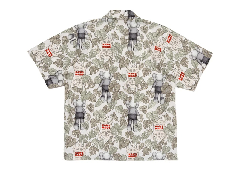 Human Made x KAWS Made Aloha Shirt Grey Men's - SS24 - US