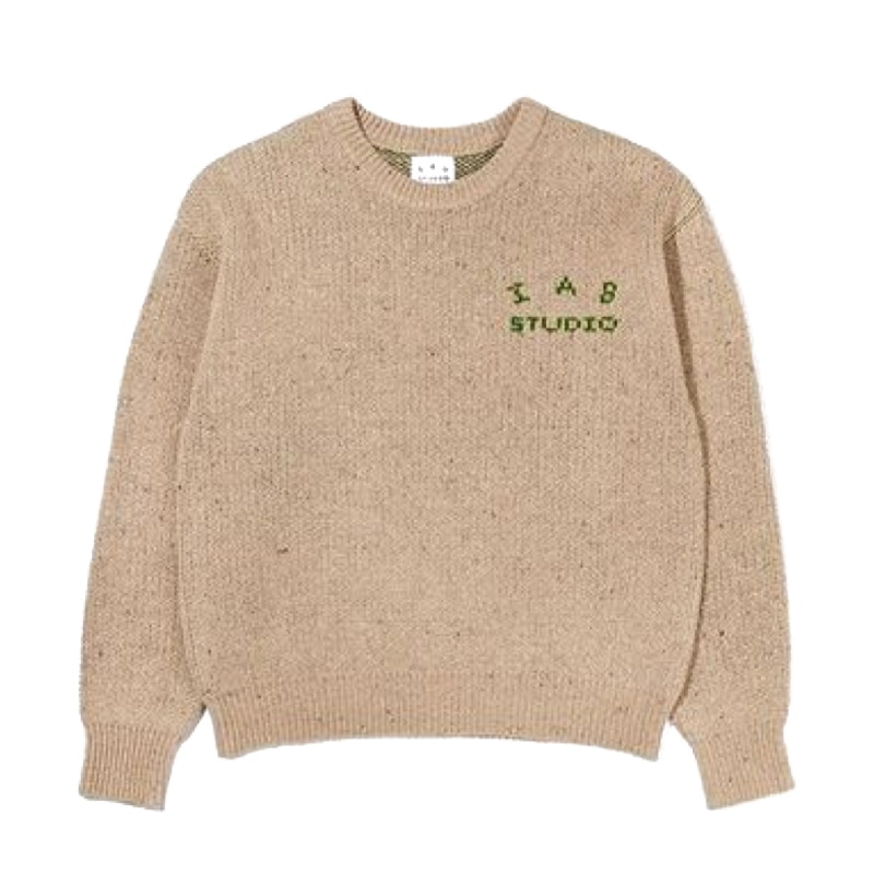 IAB Studio x Saddler Haus Knit Sweater Beige Basil Men's - SS22 - US