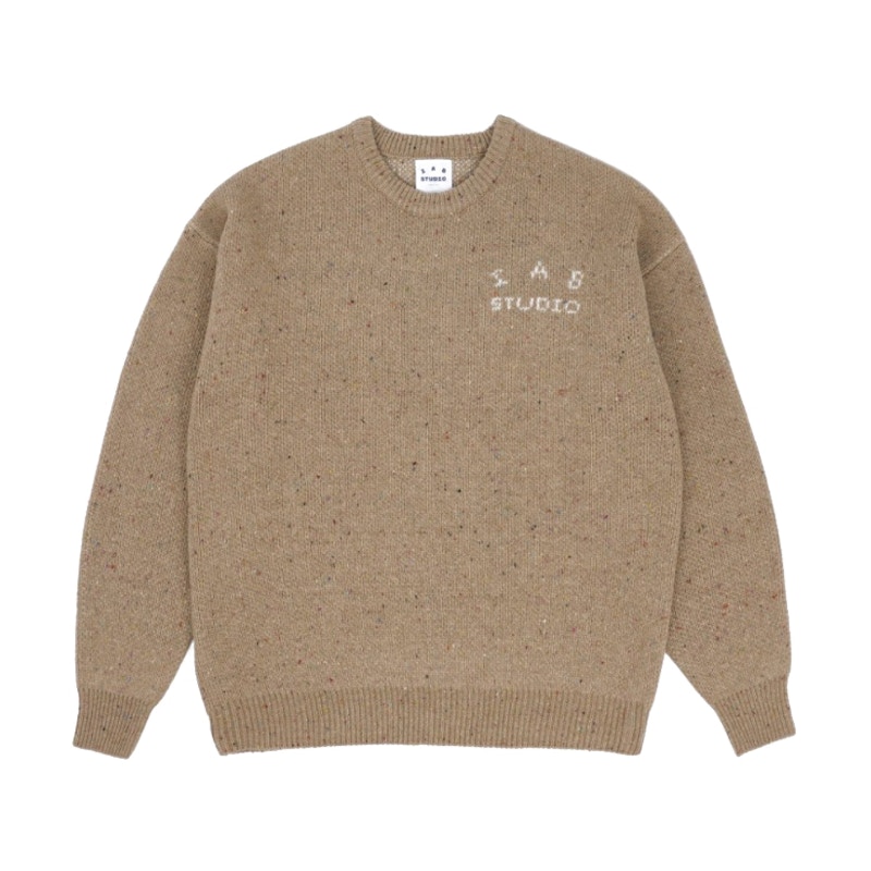 IAB Studio x Saddler Haus Knit Sweater Beige Plain Men's - SS22 - US