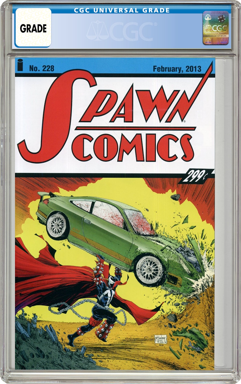 Image Spawn #228 (Action Comics #1 Cover Homage) Comic Book CGC Graded - US