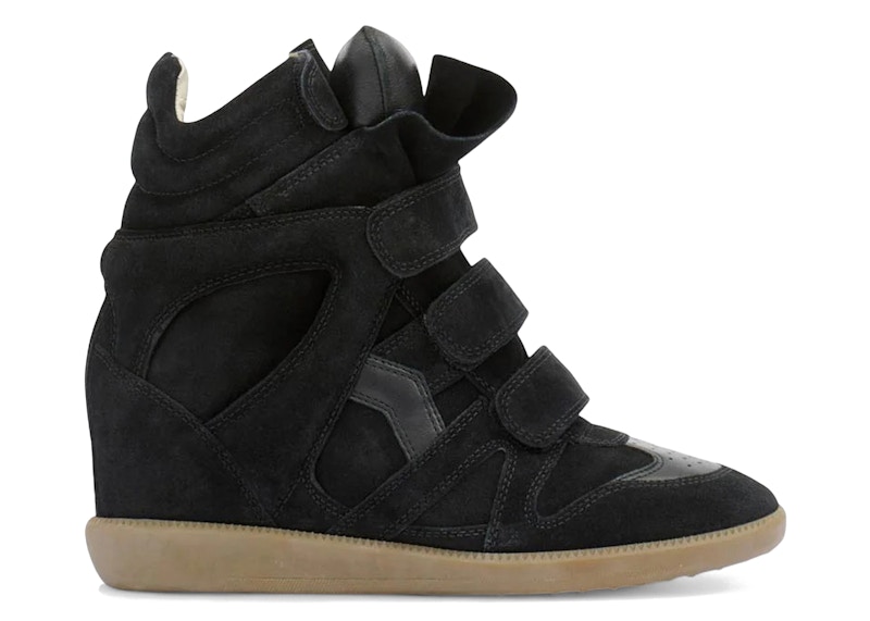 Isabel Marant Bekett Leather Wedge Sneakers Black (Women's) - BK0010FA ...