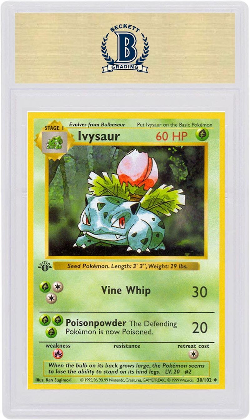 Ivysaur 1999 Pokemon TCG Base Set 1st Edition #30/102 - 1999 - US