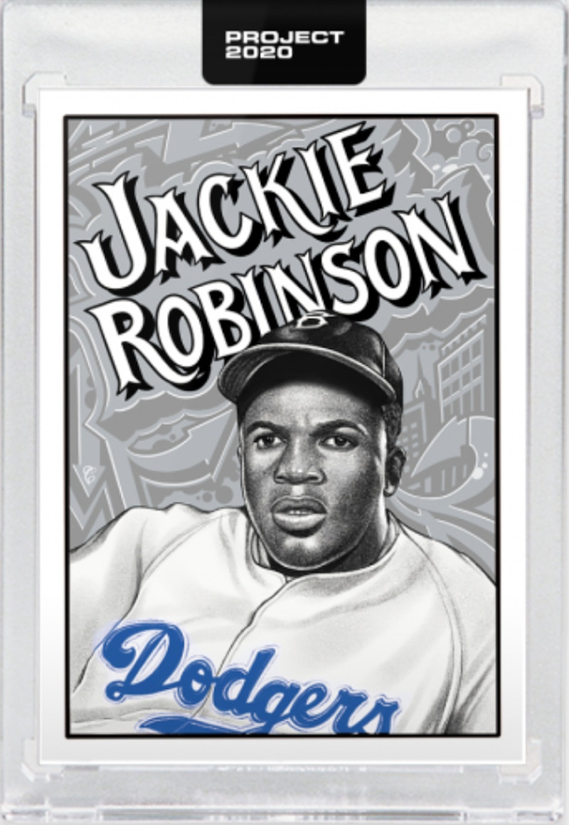Jackie Robinson 1952 Topps Project 2020 Mister Cartoon Artist Proof /20 ...
