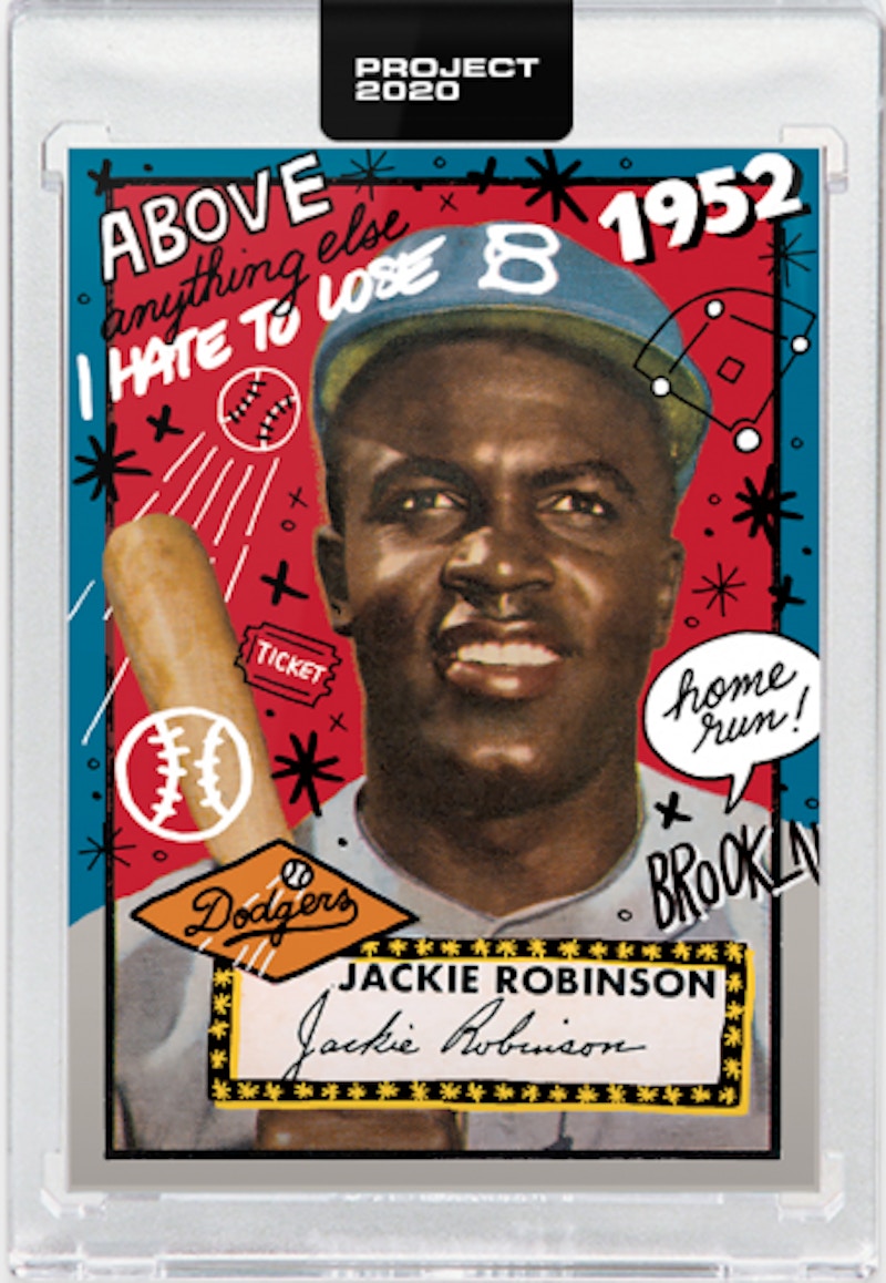 Jackie Robinson 1952 Topps Project 2020 Sophia Chang Artist Proof /20 ...
