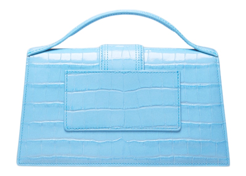 Jacquemus Le Grand Bambino Crossbody Flap Bag Croco Embossed Gradient ...