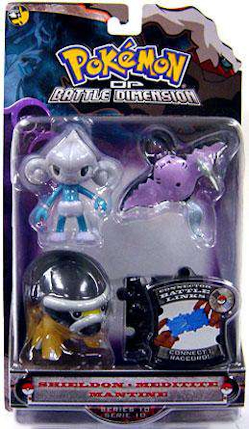 Jakks Pacific Pokemon Series 10 Shieldon, Meditite & Mantine Figure ...
