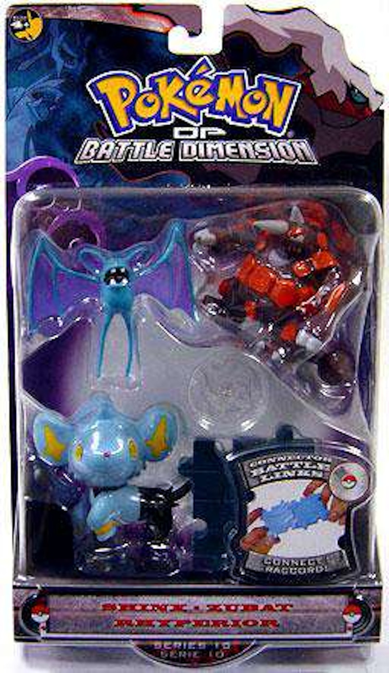 Jakks Pacific Pokemon Series 10 Shinx, Zubat & Rhyperior Figure (Set of ...
