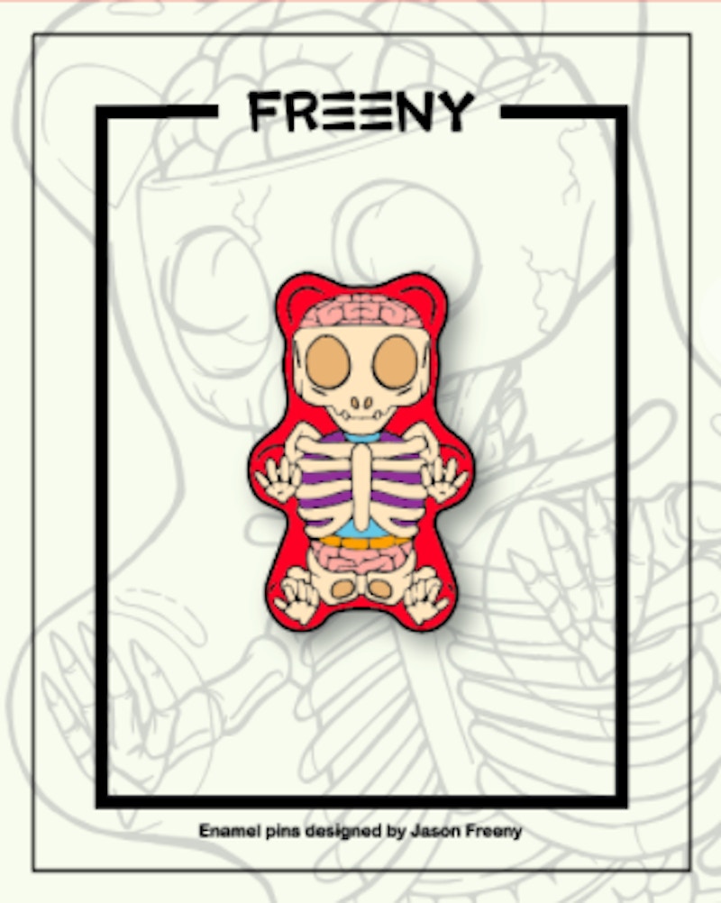 Jason Freeny Gummi Bear Enamel Pin - KR