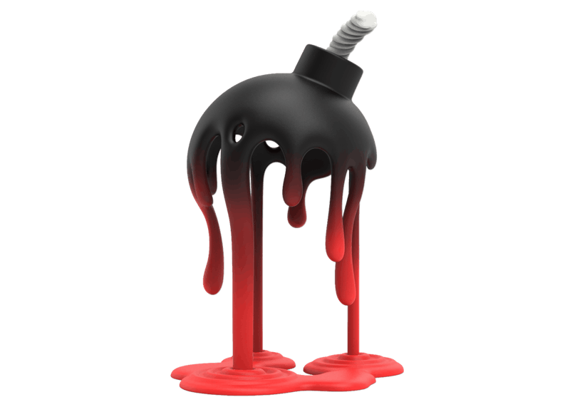 Jason Freeny Mighty Jaxx Melting Bomb Figure - US