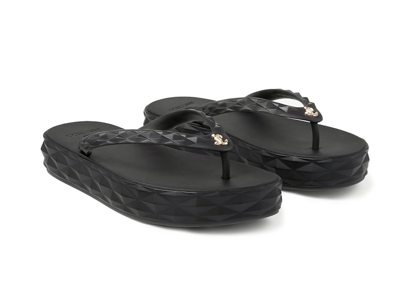 Jimmy Choo Diamond Flip Flop X Black (Women's) - 13684 - US