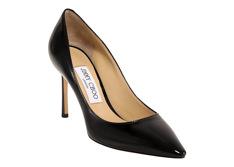 Jimmy Choo Romy 85mm Pump Black Patent Leather - ROMY85PAT#BLACK - US