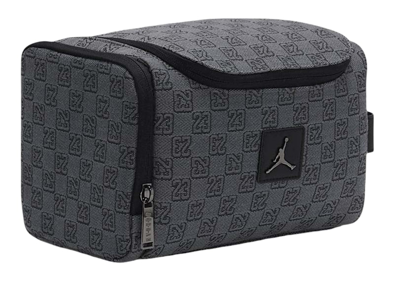 Jordan Monogram Dopp Kit (5.9L) Dark Smoke Grey in Polyester with Black ...