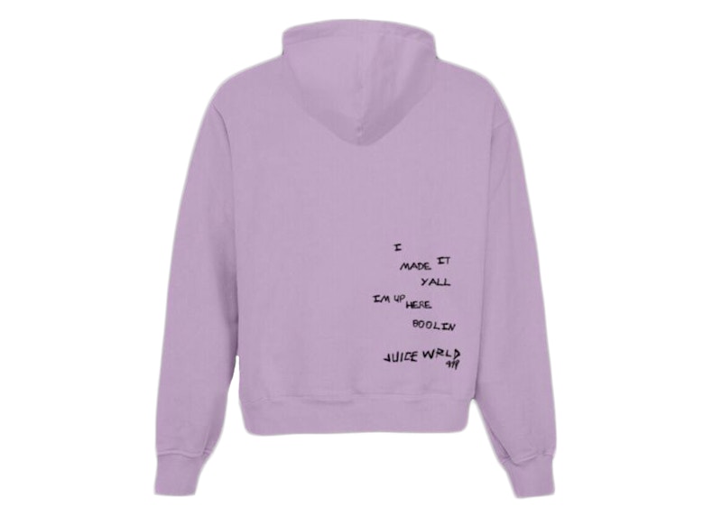 Juice Wrld In Loving Memory Hoodie Purple Men's - US