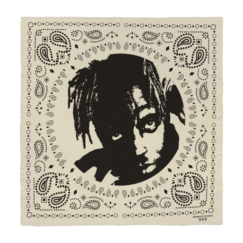Juice Wrld x Midnight Studios Silhouette Bandana Cream - SS20
