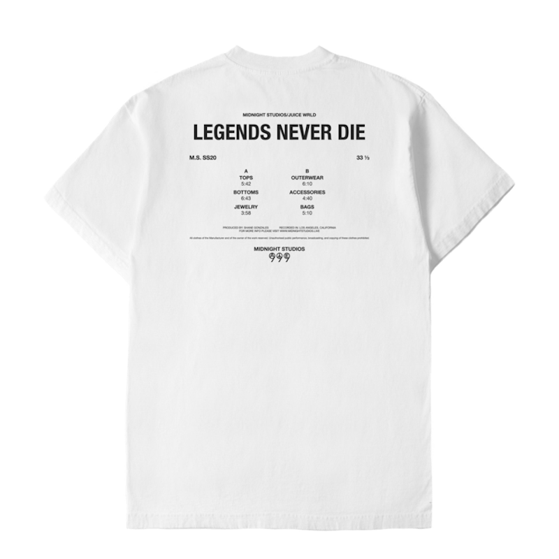 Juice Wrld x Midnight Studios Silhouette Tee White Men's - SS20 - US