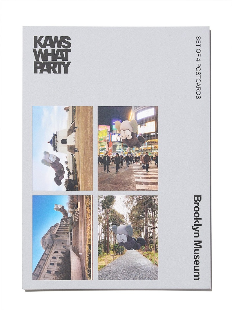 KAWS Brooklyn Museum Augmented Reality Postcard Set of 4 - SS21