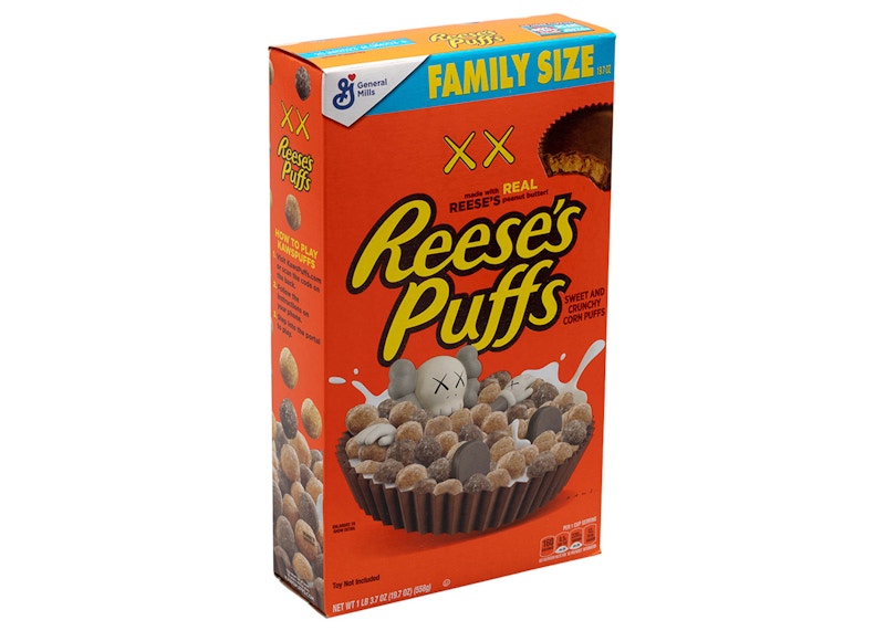 KAWS x Reese's Puffs Cereal Family Size (Not Fit For Human Consumption ...