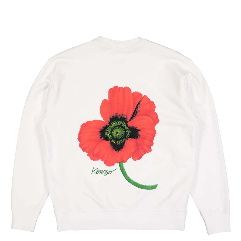 KENZO Poppy by Nigo Back Print Sweatshirt White Men's - US
