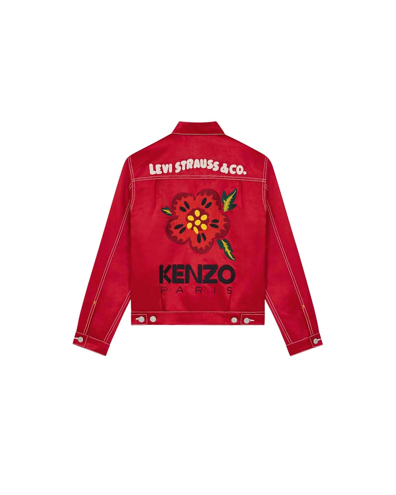 KENZO x LEVI'S Type II Genderless Trucker Jacket Cherry Men's - FW23 - US