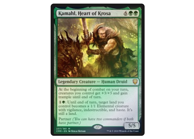 Kamahl, Heart of Krosa (Foil) Magic: The Gathering TCG Commander ...